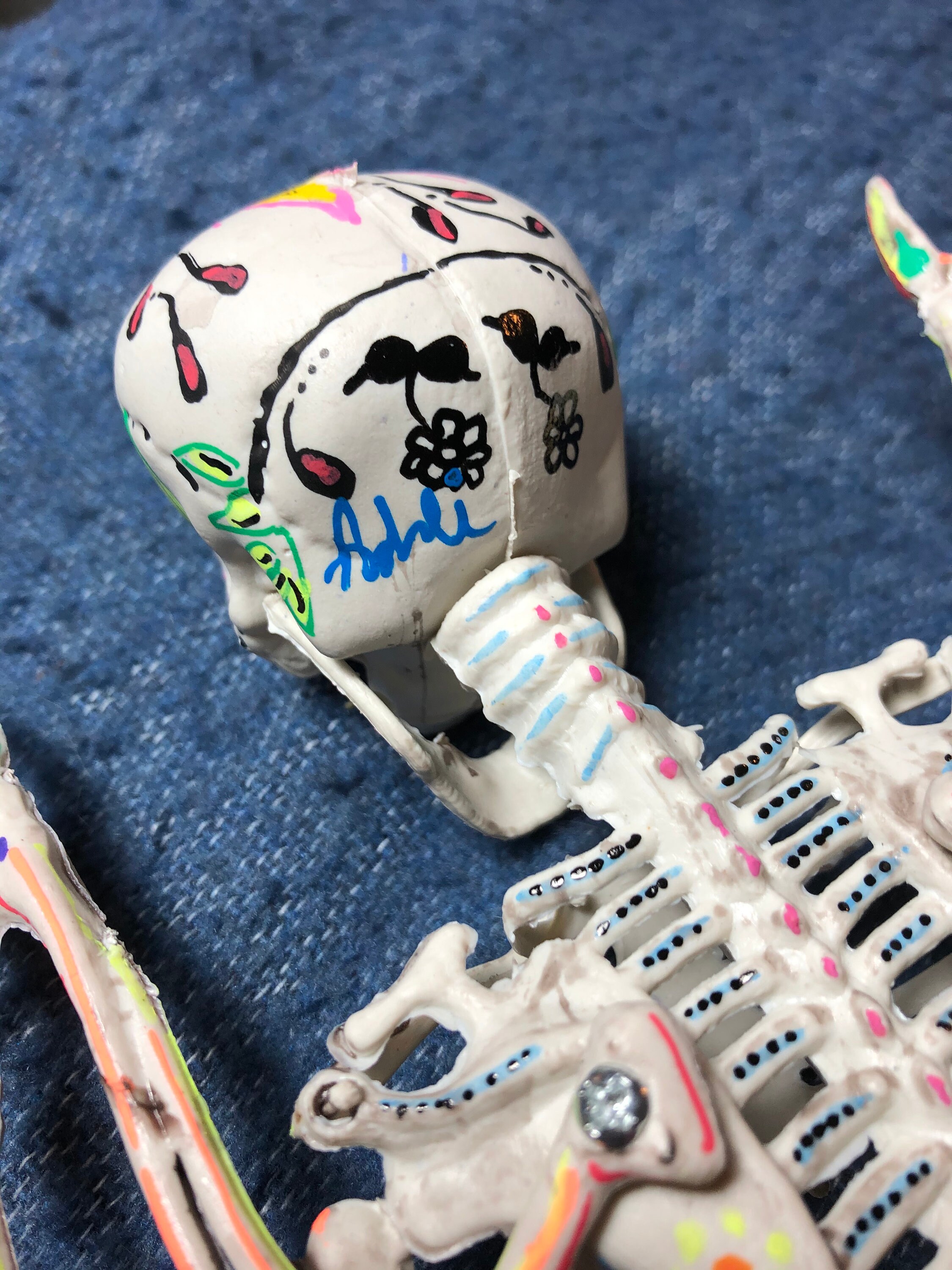 The Original Skeleton Moss Pole Winged Skeleton | Etsy