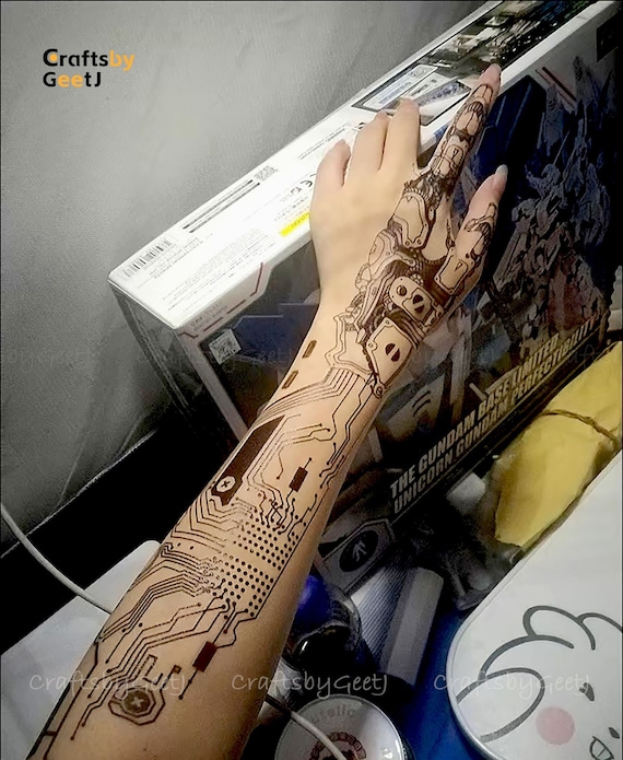 Robot Arm Tattoo Sleeve
