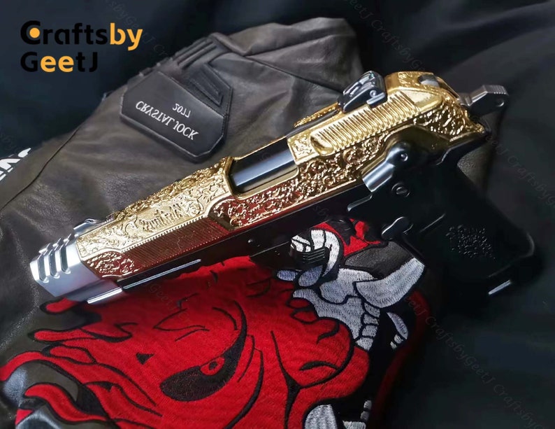 Cyberpunk 2077 Jack Wells Arma Exclusiva LA CHINGONA DORADA - Etsy México