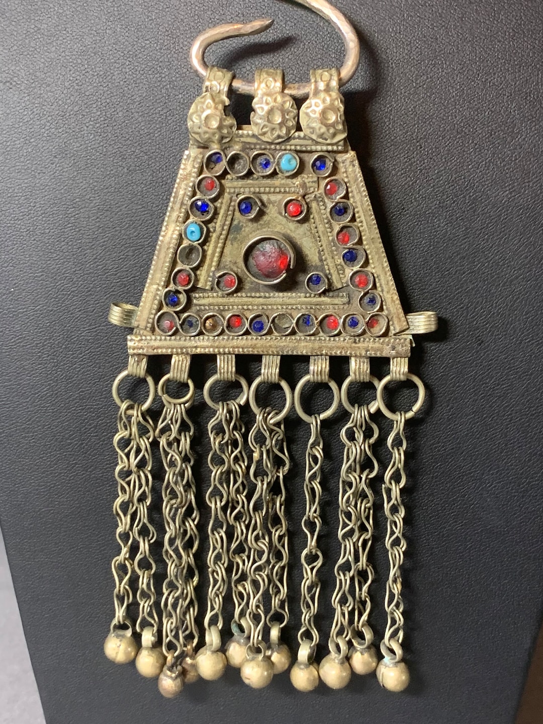 Kuchi Necklace, Kuchi Pendant, Forged Necklace, Ethnic Necklace, Ethnic ...