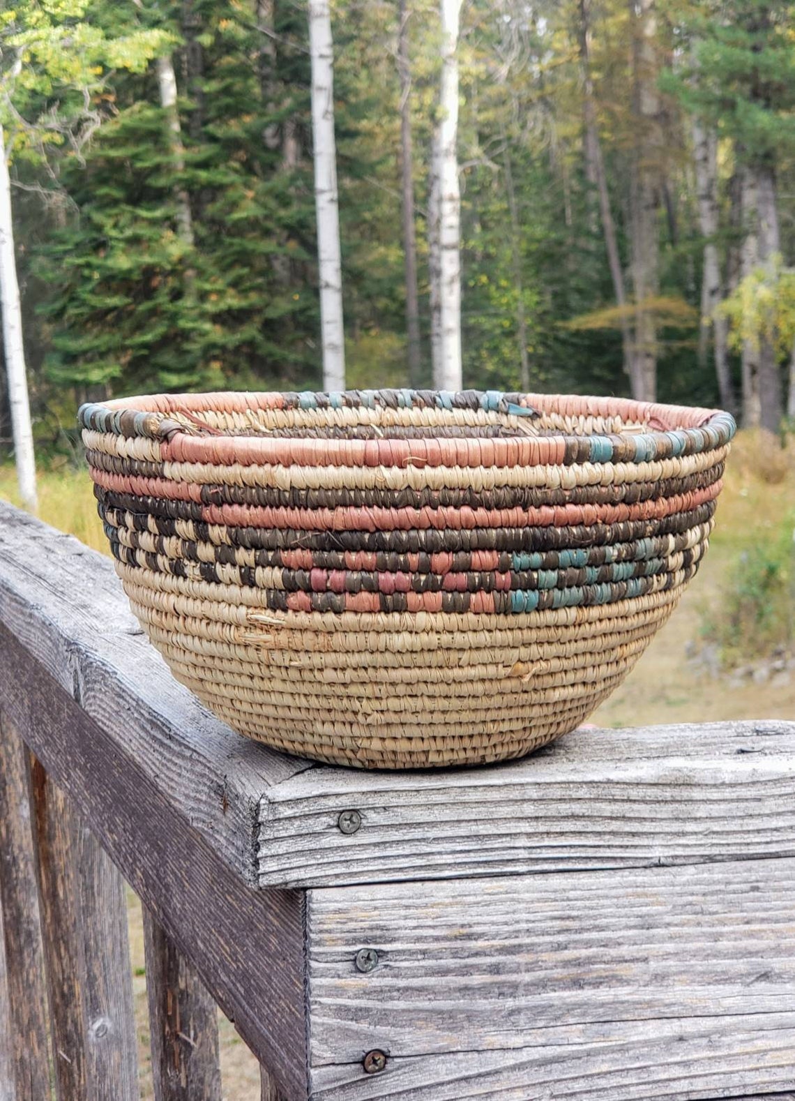 African Coil Basket. Hausa Tribe Nigeria. 5x9.5in Woven Grass - Etsy