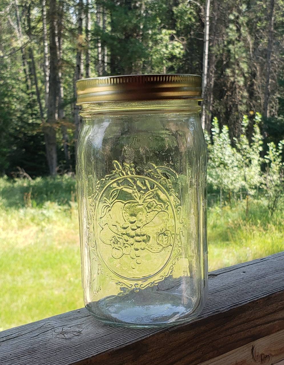 Ball 1960's Wide Mouth Quart Jar. Golden Harvest Mason - Etsy