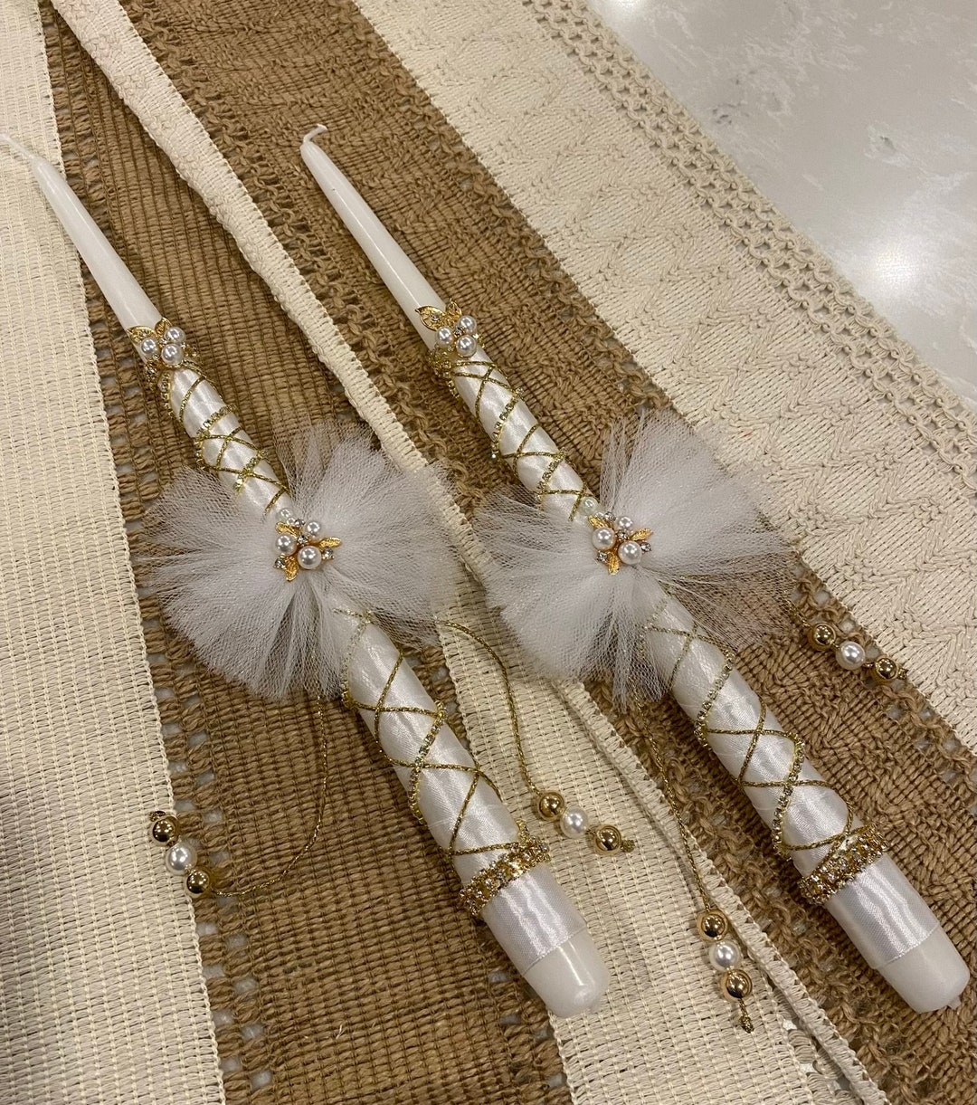 Eastern Orthodox/greek Church Wedding Candles - Etsy