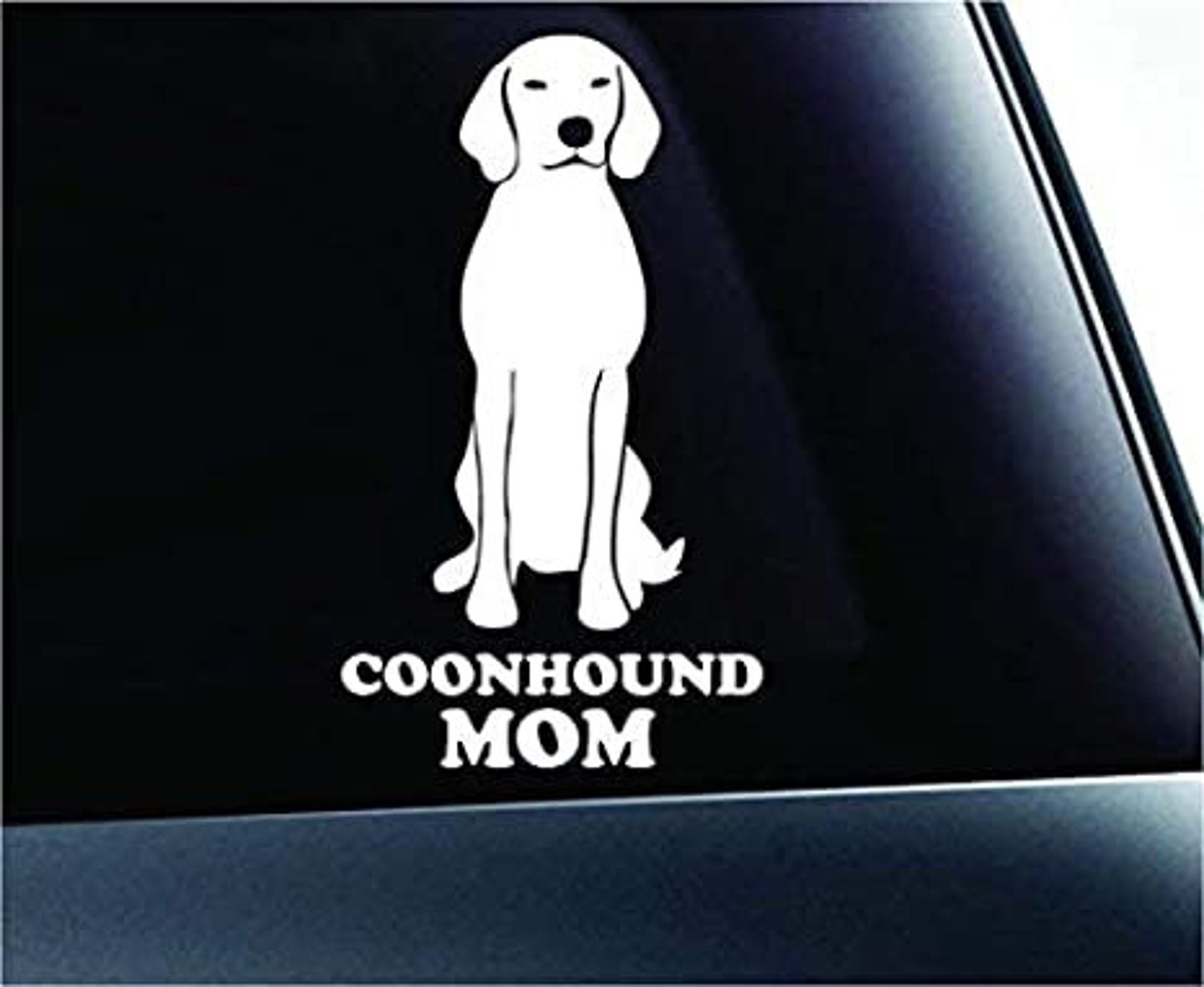 Coonhound Mom Dog Symbol Sticker Graphic Auto, Wall, Laptop, Cell ...
