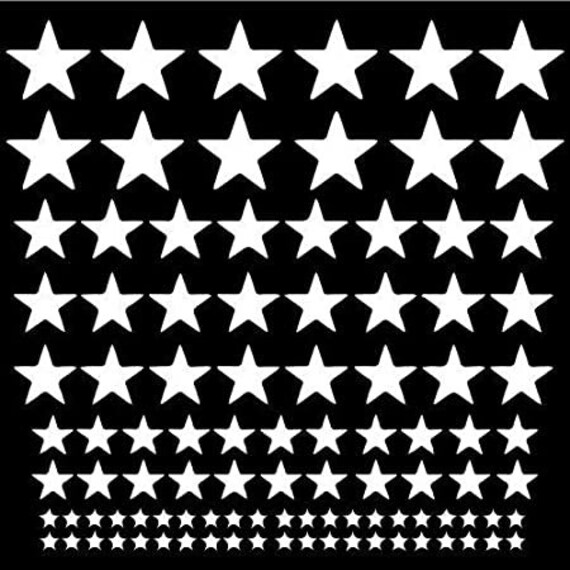 100 Stars Pack Vinyl Decal Sticker for Car Truck Window - Etsy