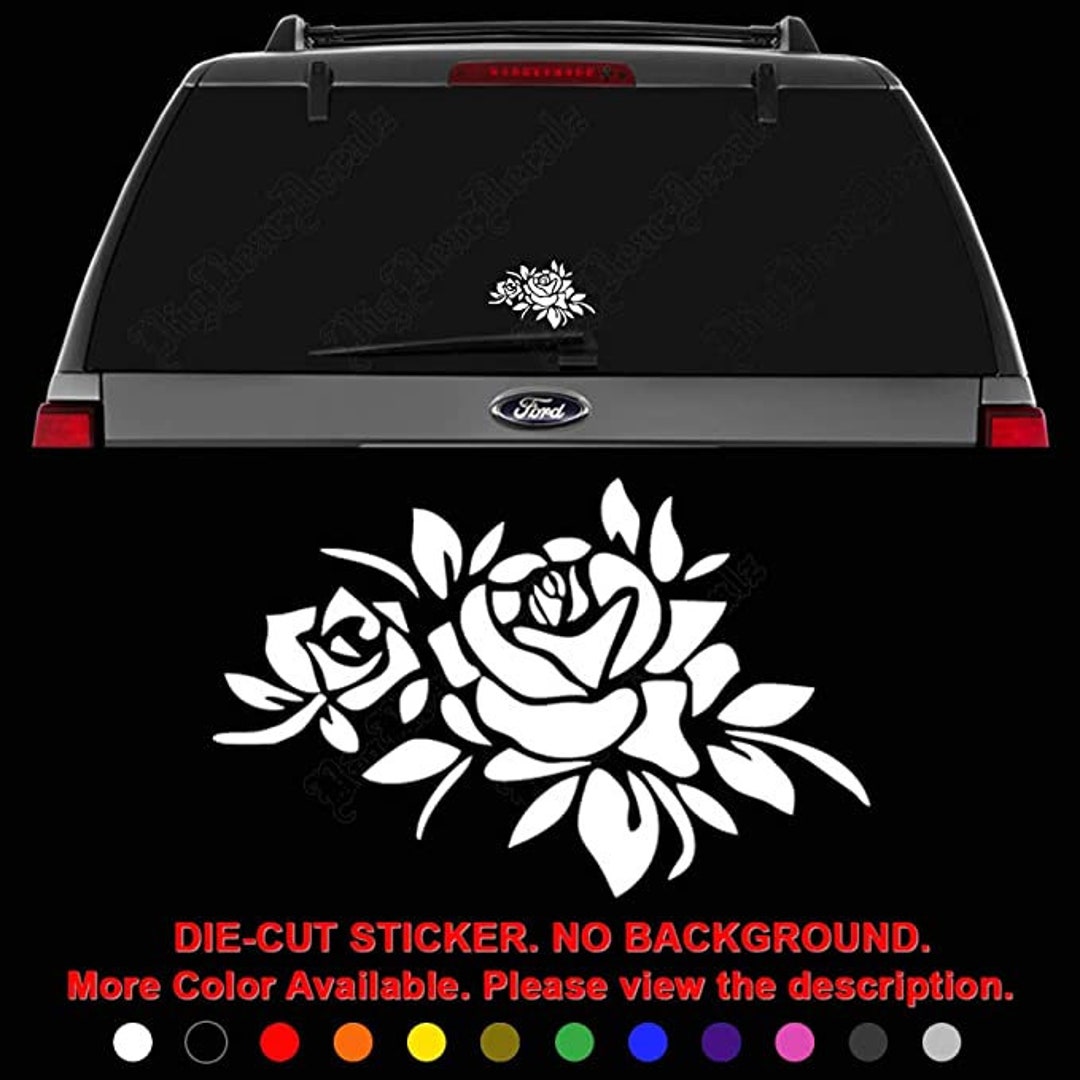 Rose Flower Die Cut Vinyl Decal Sticker for Car Truck - Etsy