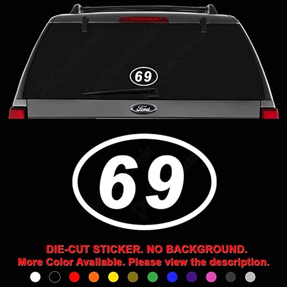 69 Oval Sex Position Die Cut Vinyl Decal Sticker for Car Truck | Etsy