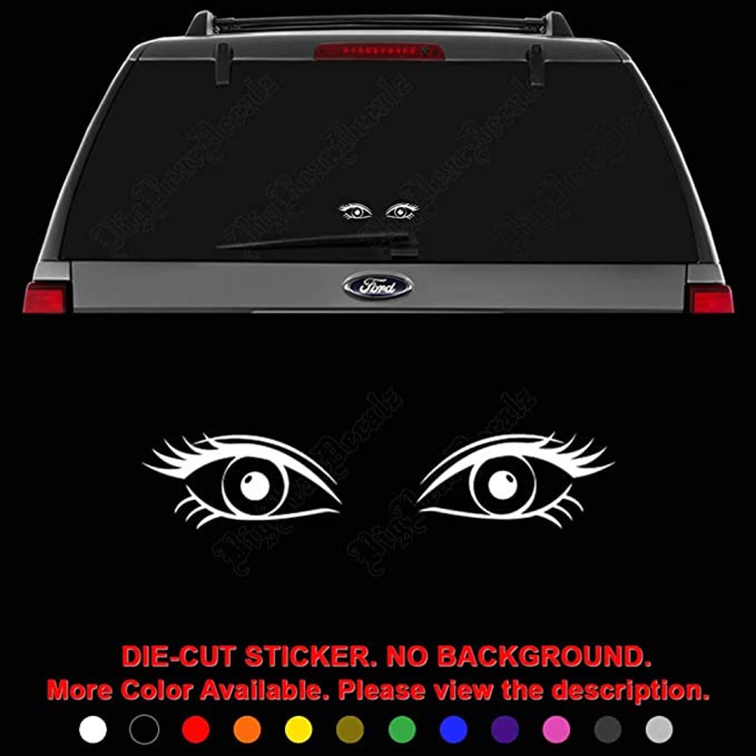 Girl Eyes Eyelashes Die Cut Vinyl Decal Sticker for Car Truck ...