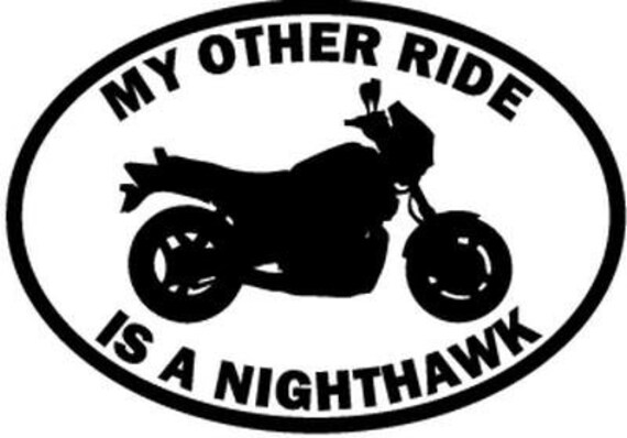 Motorcycle_ride_nighthawk Decal Sticker Car Truck Motorcycle | Etsy