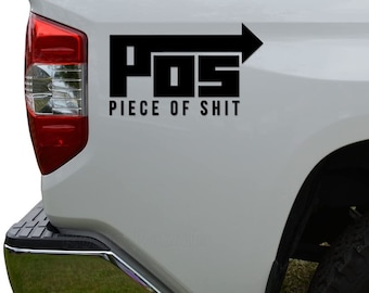 Piece of Shit Decal - Etsy