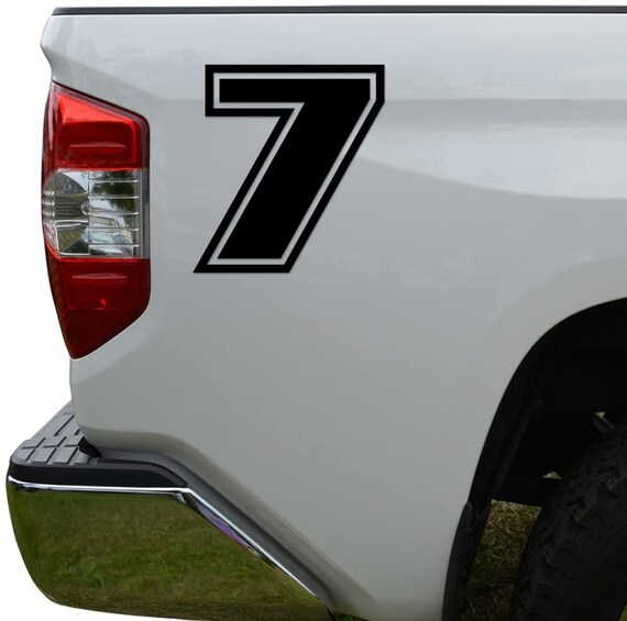 Racing Race Number 7 Seven Style 3 Die Cut Vinyl Decal Sticker | Etsy