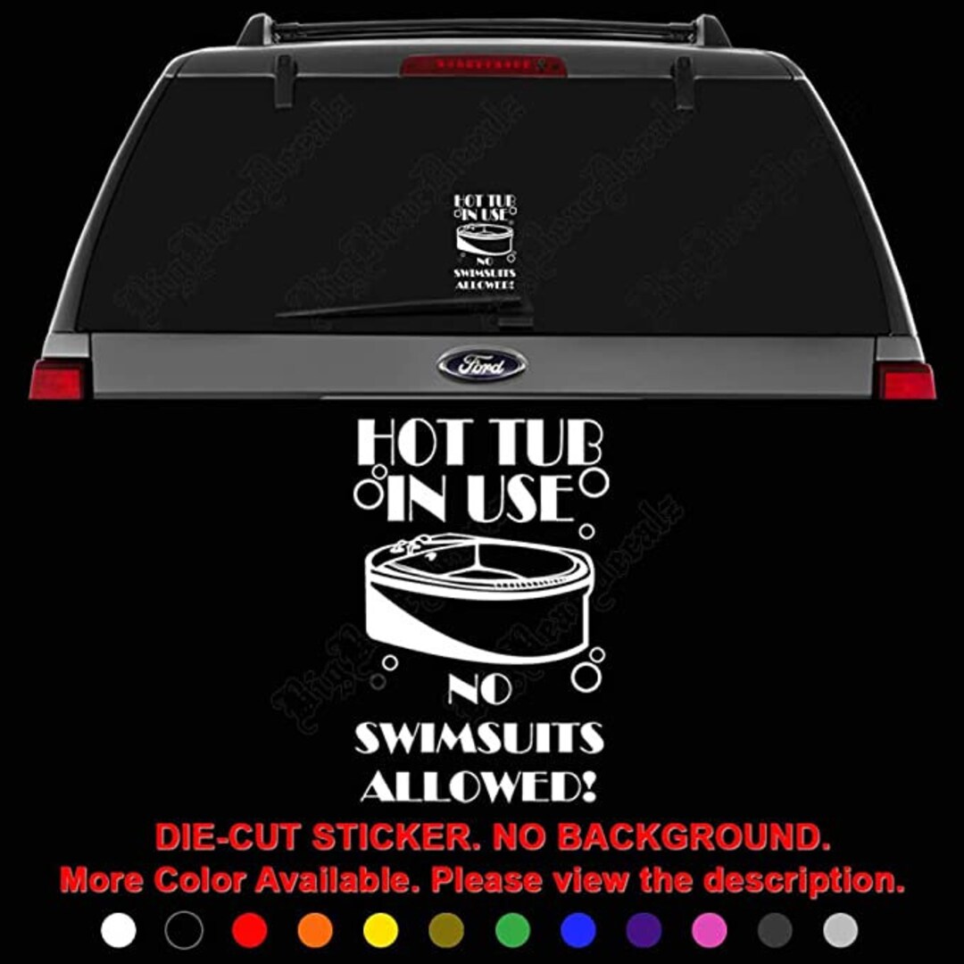 Hot Tub Swimsuit Die Cut Vinyl Decal Sticker for Car Truck Motorcycle ...