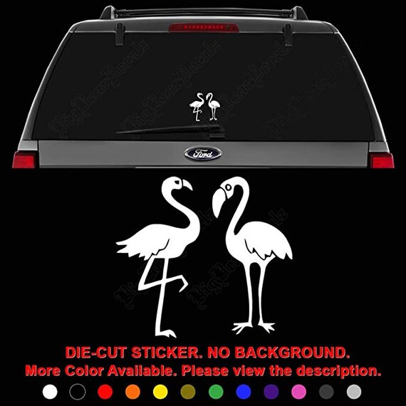 Pink Flamingo Birds Die Cut Vinyl Decal Sticker for Car Truck - Etsy