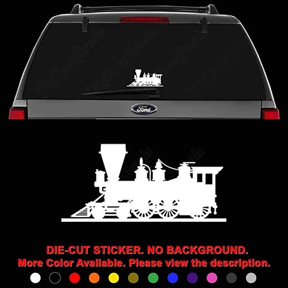 Train Locomotive Railroad Die Cut Vinyl Decal Sticker for Car - Etsy