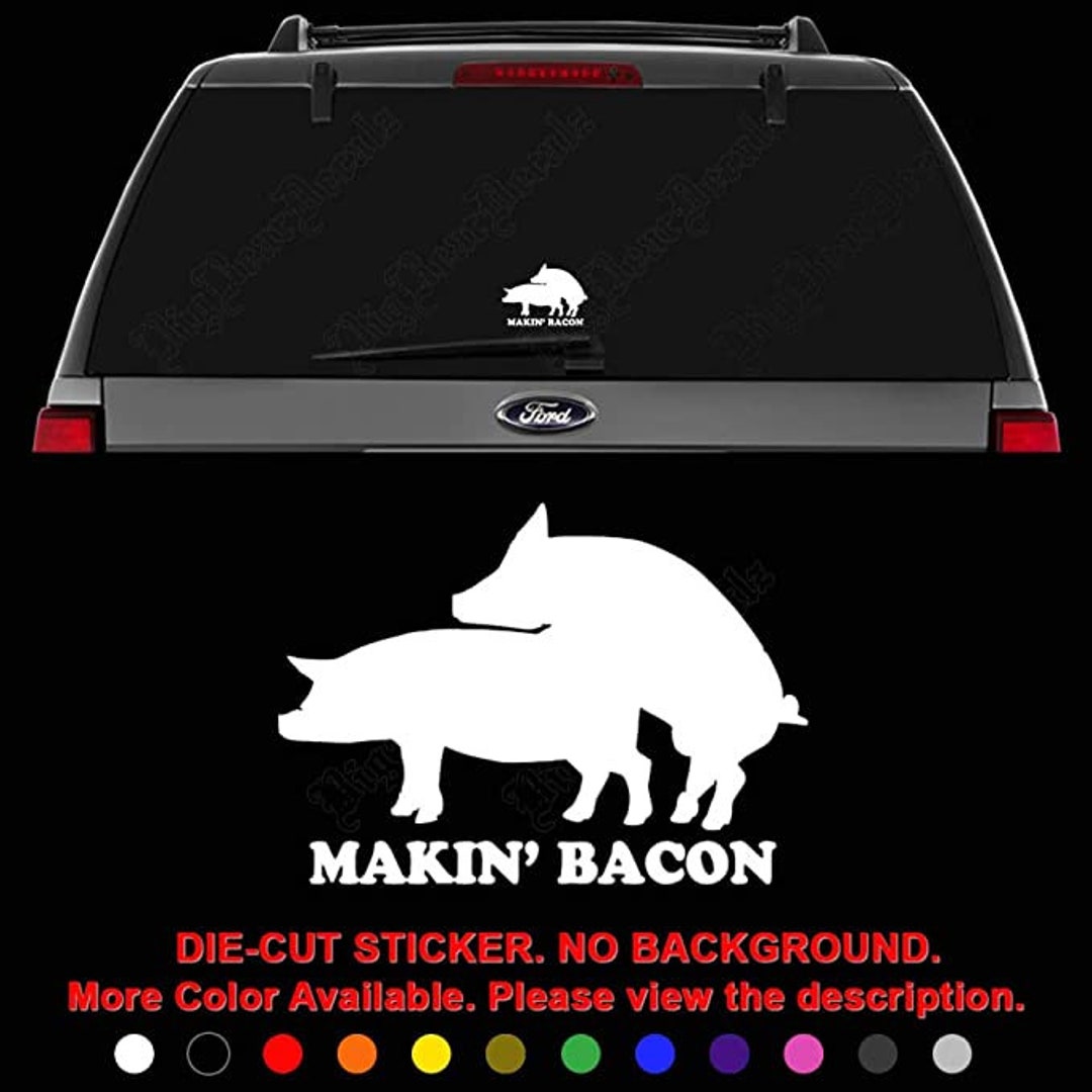 Funny Making Bacon Pigs Sex Die Cut Vinyl Decal Sticker for Car Truck ...
