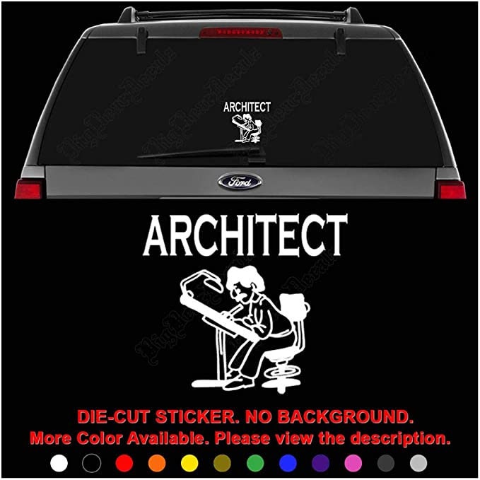 Architect Building Die Cut Vinyl Decal Sticker for Car Truck | Etsy