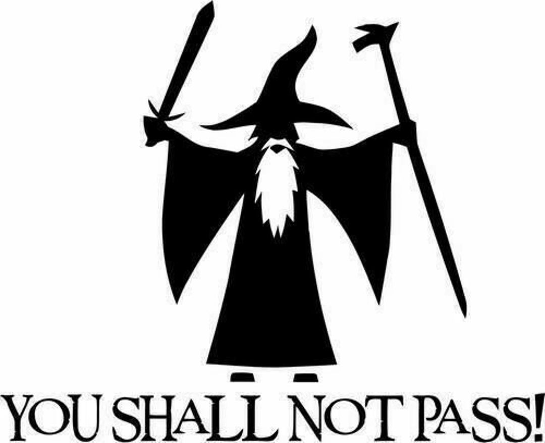 Gandalf You Shall Not Pass Decal Sticker Car Truck Motorcycle - Etsy ...