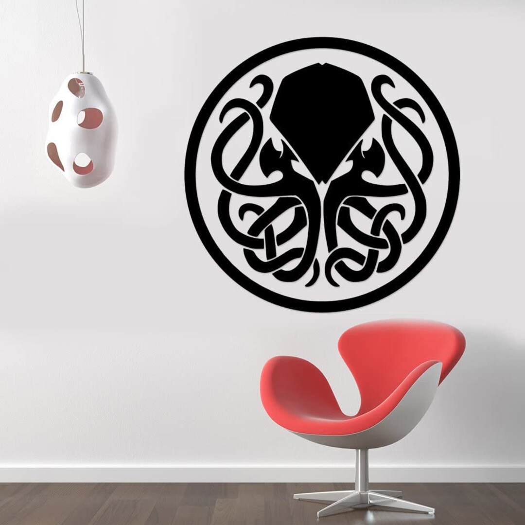 Cthulhu Badge Symbol Removable Wall Sticker Art Home Office Room Mural ...