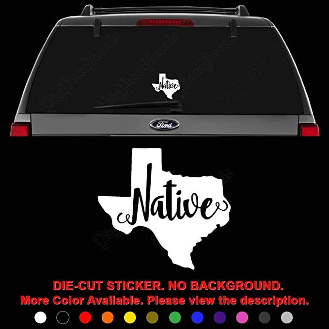 Texas State Native Resident Die Cut Vinyl Decal Sticker for Car Truck ...
