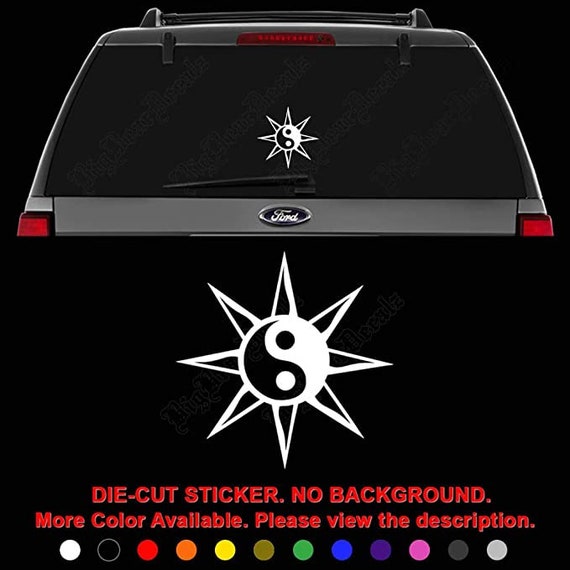 JDM Tribal Sun Ying Yang Die Cut Vinyl Decal Sticker for Car - Etsy