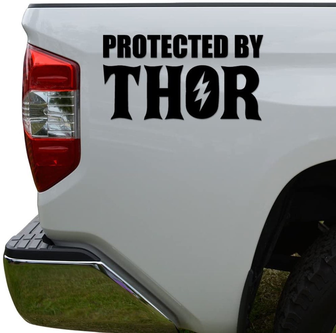 Protected by Thor Die Cut Vinyl Decal Sticker for Car Truck Motorcycle ...