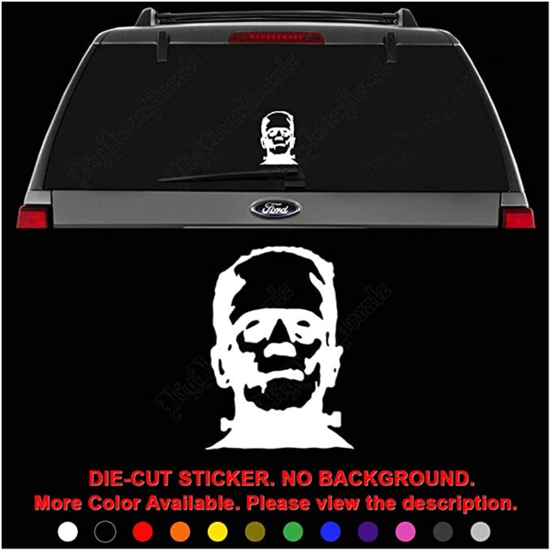 Frankenstein Face Monster Die Cut Vinyl Decal Sticker for Car Truck ...