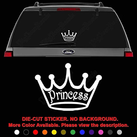 Princess Crown Die Cut Vinyl Decal Sticker for Car Truck | Etsy