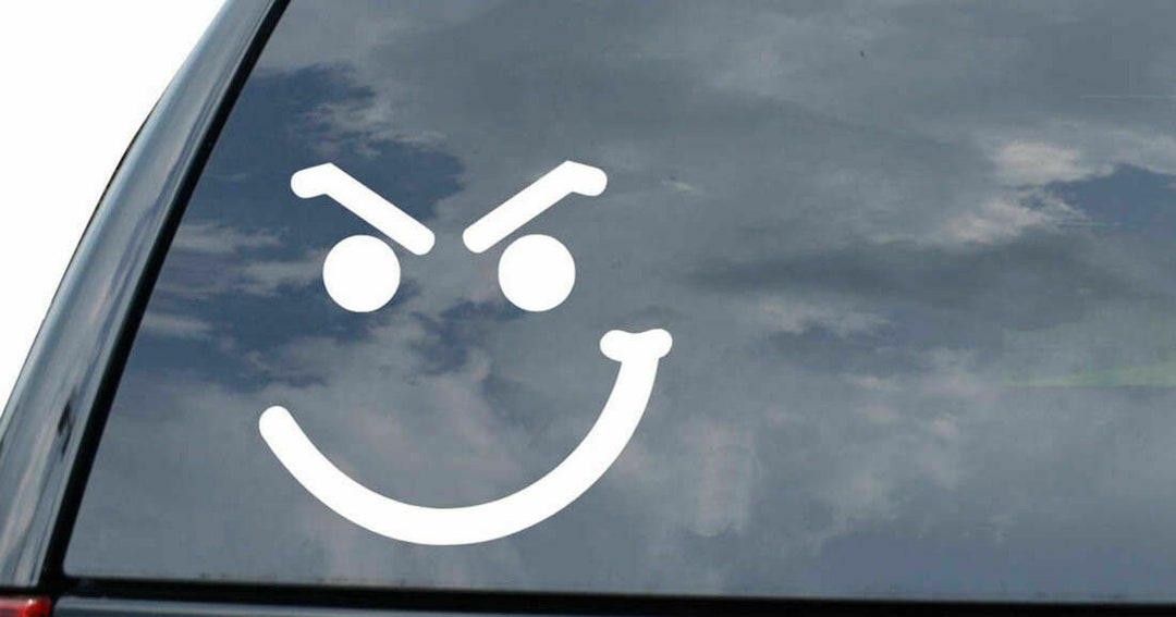 Smiley Smirk JDM Vinyl Decal Sticker for Car Truck Window - Etsy