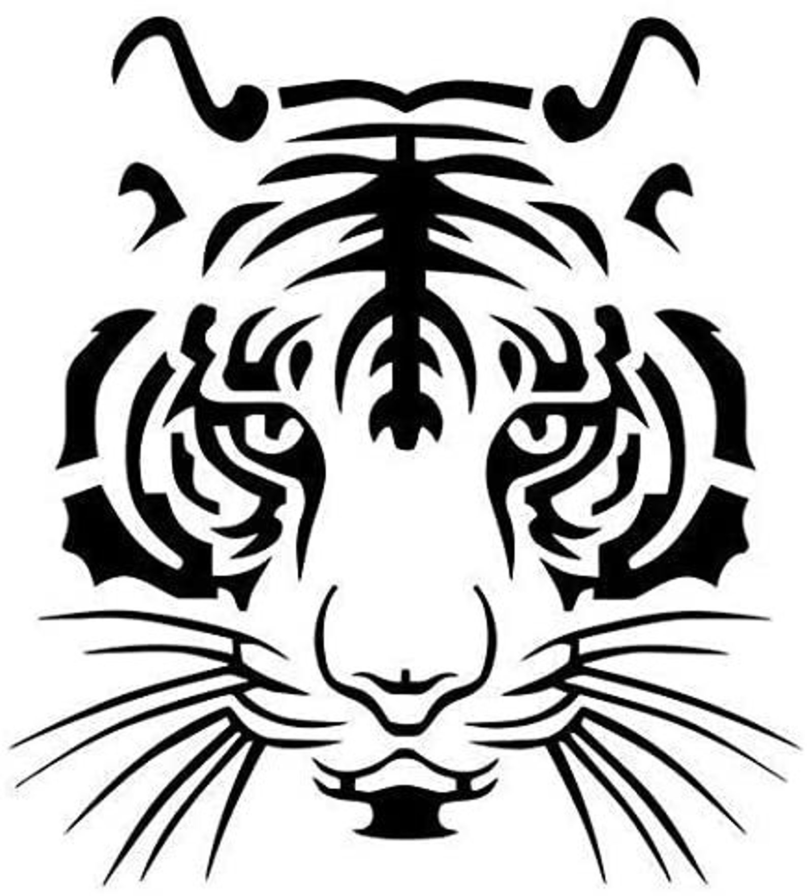 Tribal Tiger Head Animal Sticker Graphic Auto Wall - Etsy