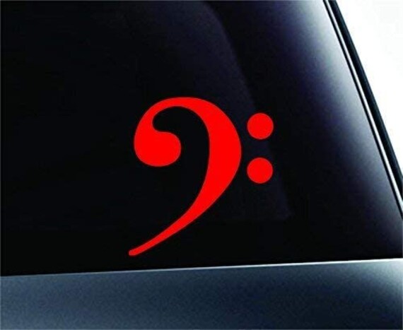 Bass Clef F Musical Note Symbol Sticker Graphic auto Wall - Etsy