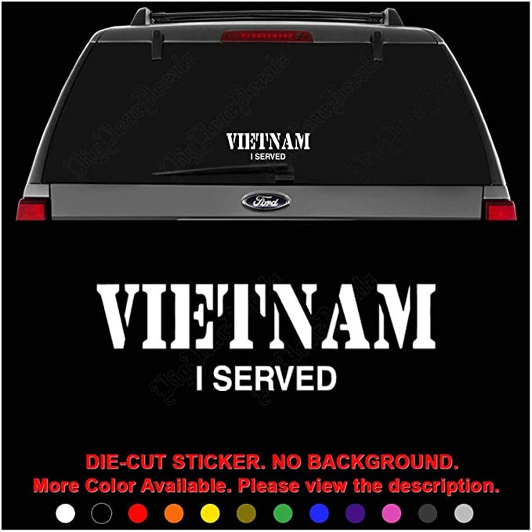 Vietnam Veteran Soldier Die Cut Vinyl Decal Sticker for Car Truck ...