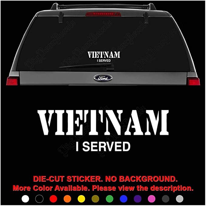 Vietnam Veteran Soldier Die Cut Vinyl Decal Sticker for Car Truck ...