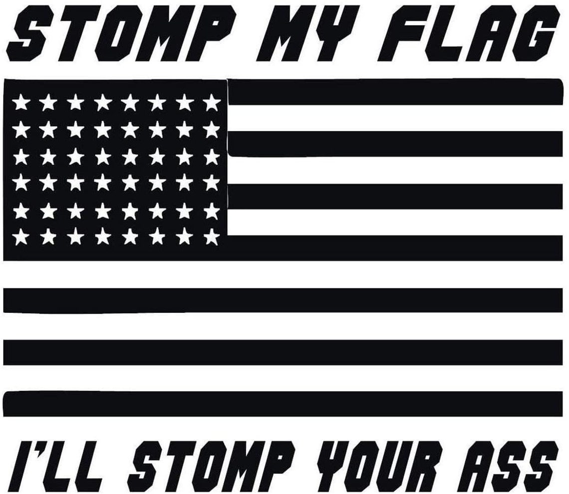 Stomp ON My Flag I'll Stomp You're Asdye Decal Sticker - Etsy