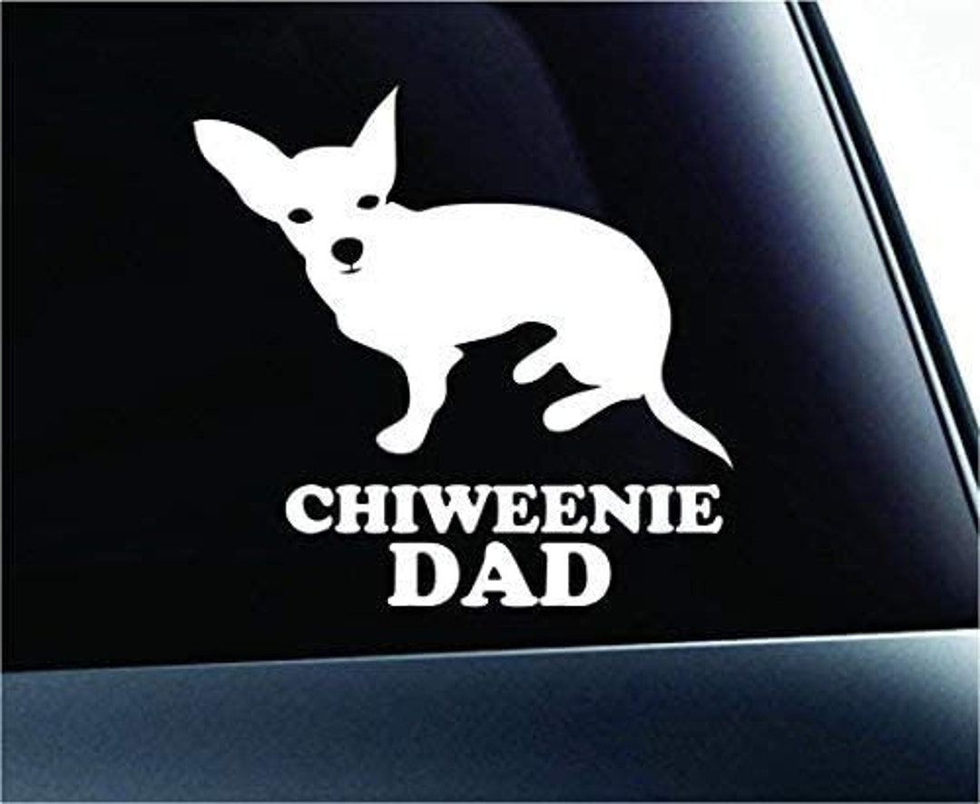 Chiweenie Dad Dog Symbol Decal Paw Print Dog Puppy Pet Family Breed ...