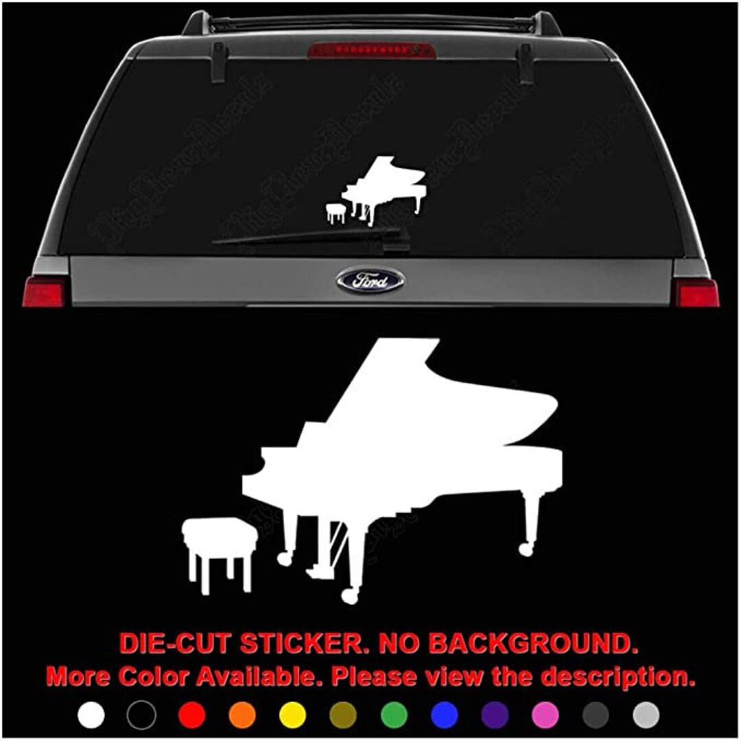 Piano Music Die Cut Vinyl Decal Sticker for Car Truck Motorcycle ...