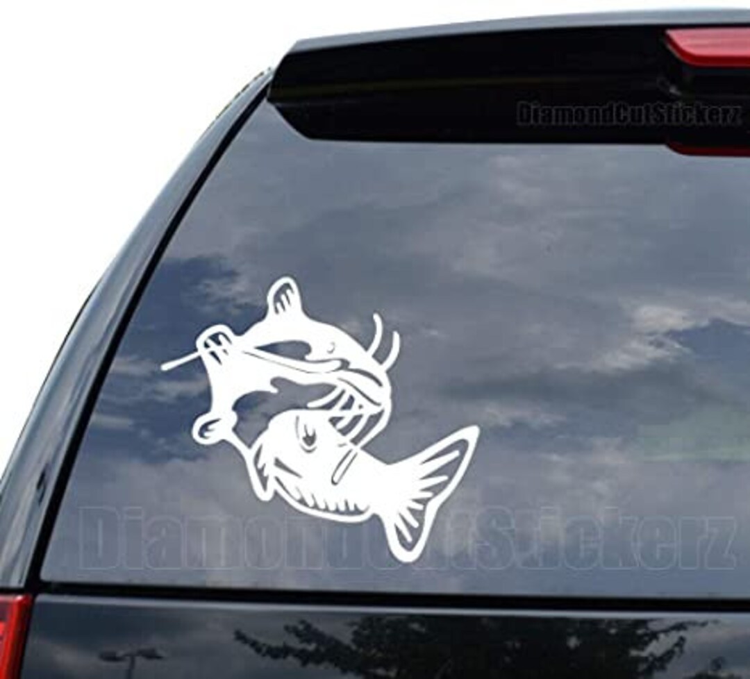Catfish Fish Fishing Decal Sticker Car Truck Motorcycle Window iPad ...