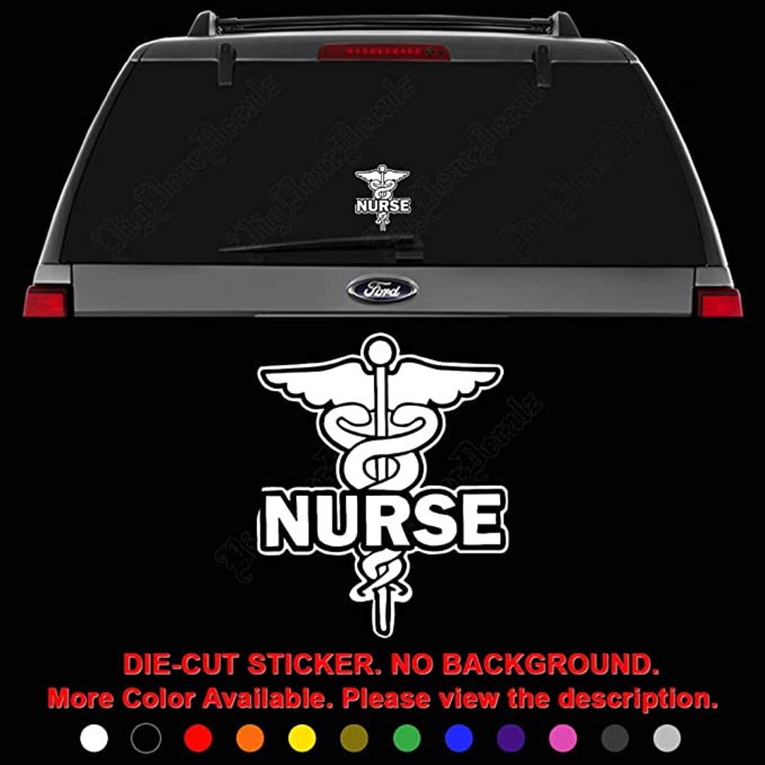 Nurse Medical Staff Die Cut Vinyl Decal Sticker for Car Truck ...