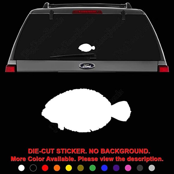 Made in USA Flounder Fish Fishing Die Cut Vinyl Decal | Etsy