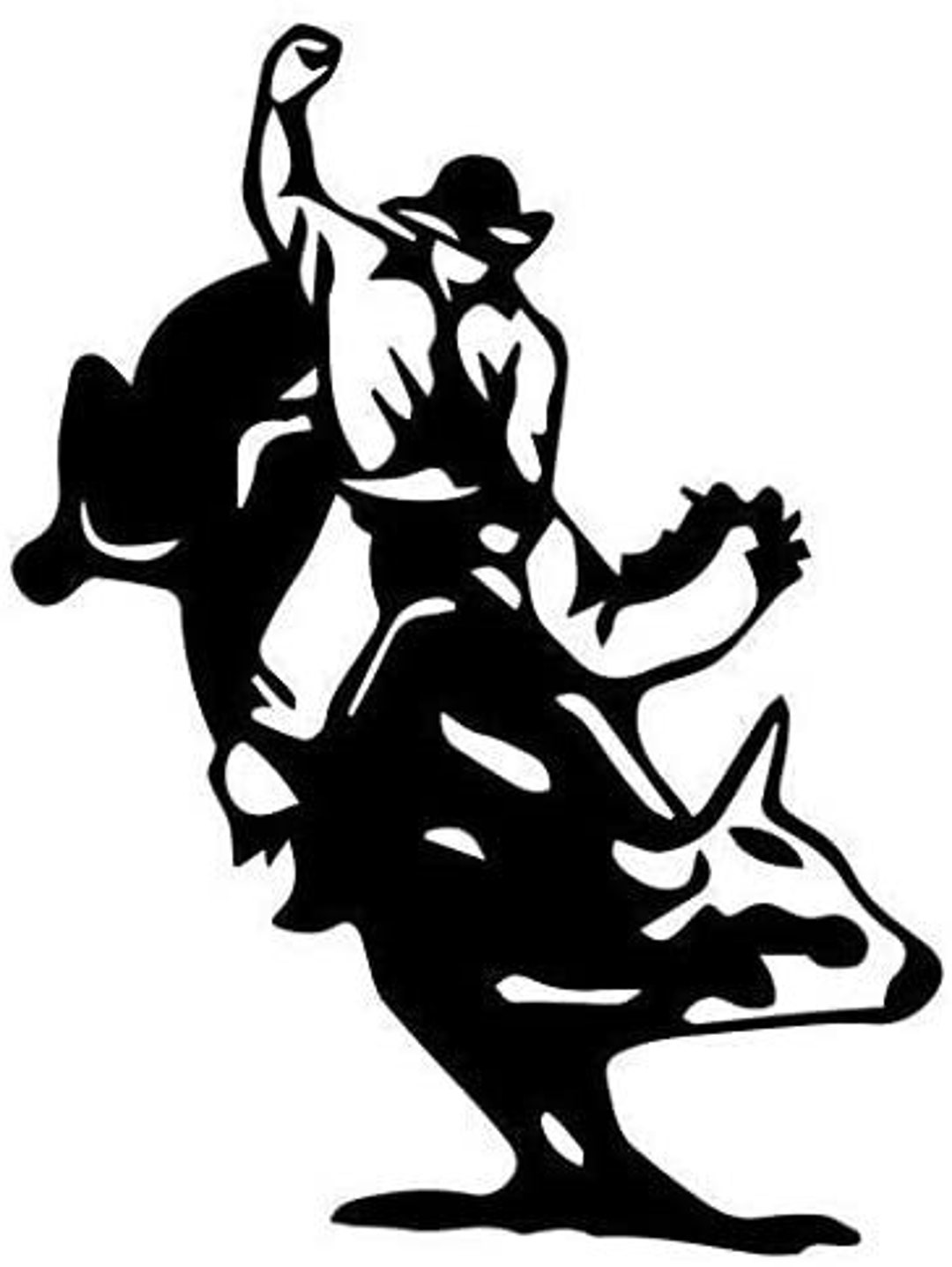 Bullriding Rodeo - Sticker Graphic - Auto, Wall, Laptop, Cell, Truck ...