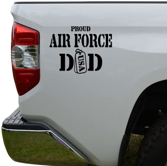 Proud Air Force Dad Military Die Cut Vinyl Decal Sticker For | Etsy