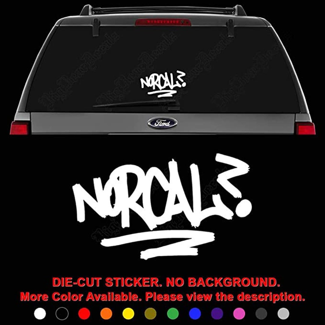 JDM Norcal Die Cut Vinyl Decal Sticker for Car Truck Motorcycle Vehicle ...