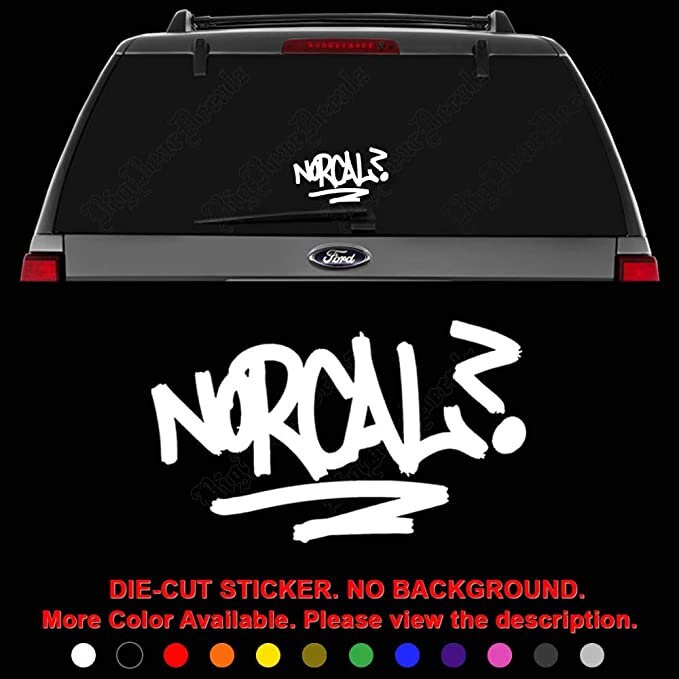 JDM Norcal Die Cut Vinyl Decal Sticker for Car Truck Motorcycle Vehicle ...