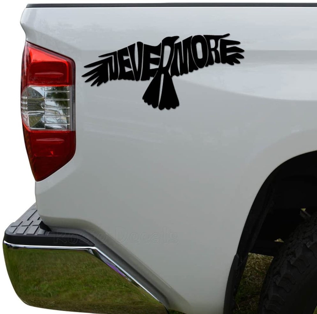 Rosie Decals Nevermore Raven Bird Edgar Allen Poe Die Cut Vinyl Decal ...
