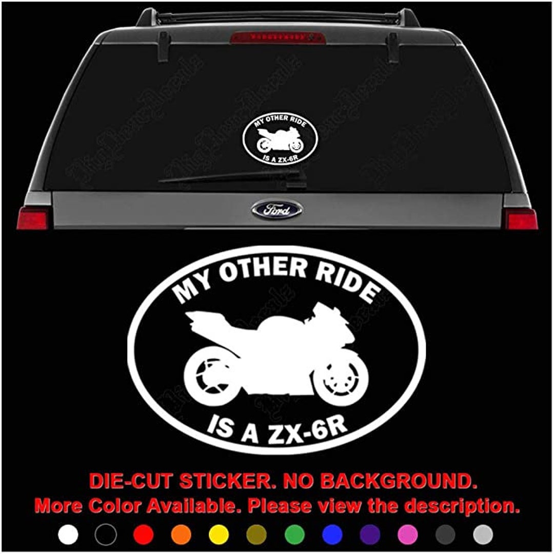 Other Ride Ninja ZX-6R Motorcycle Die Cut Vinyl Decal Sticker for Car ...