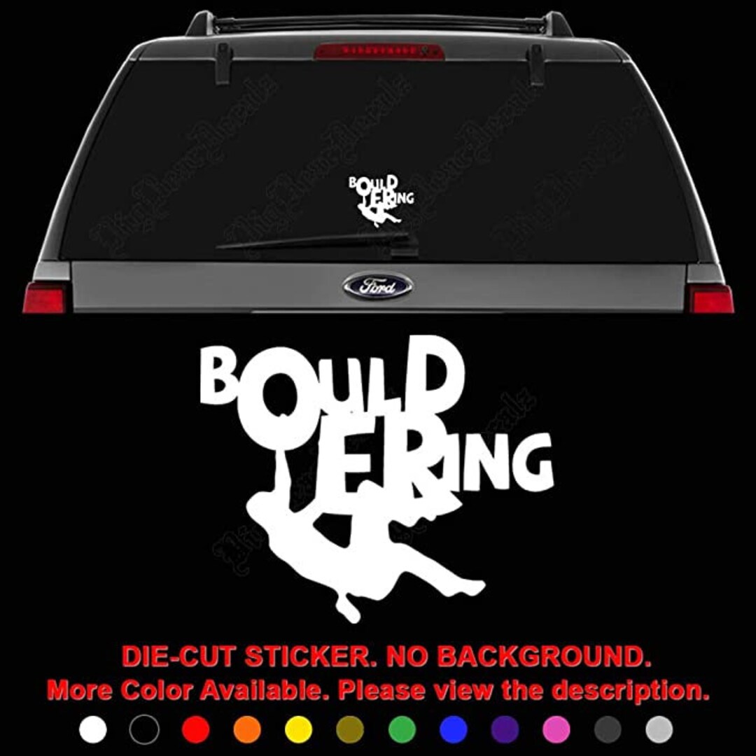 Bouldering Rock Mountain Climbing Die Cut Vinyl Decal Sticker for Car ...