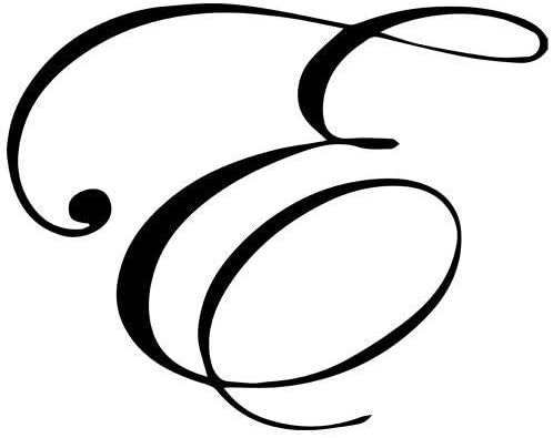 Letter E Style #44 Decal Sticker Decal Sticker Vinyl Car Home Truck ...