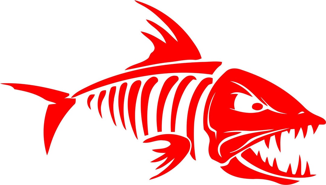 Sportsman_fish_skeleton Car Funeral Car Truck Window Bumper Vinyl ...