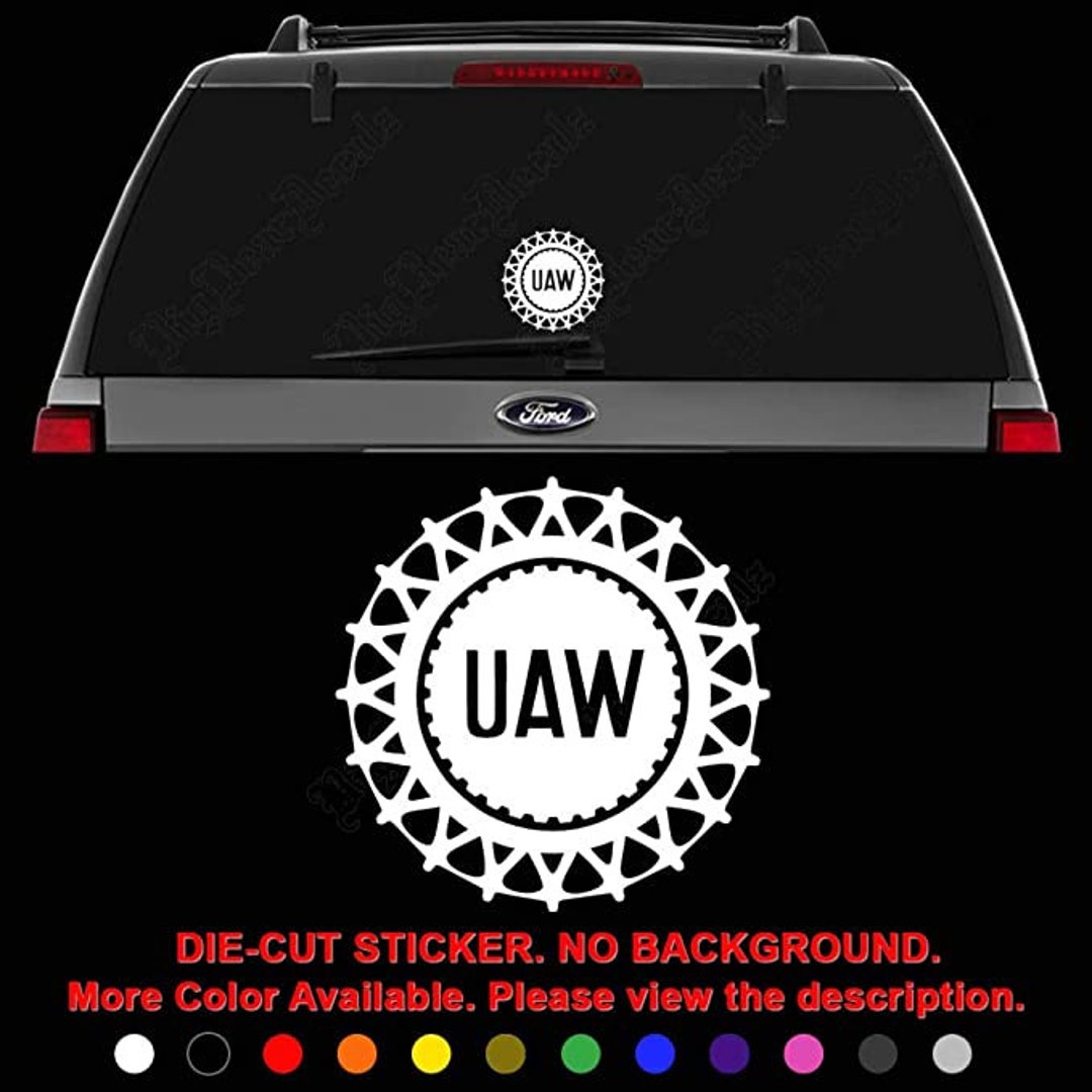 Made in USA - UAW United Auto Workers Union Member Die Cut Vinyl Decal ...