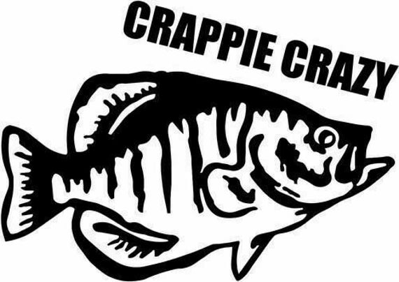 Crappie Crazy Fishing Decal Sticker Car Truck Motorcycle - Etsy