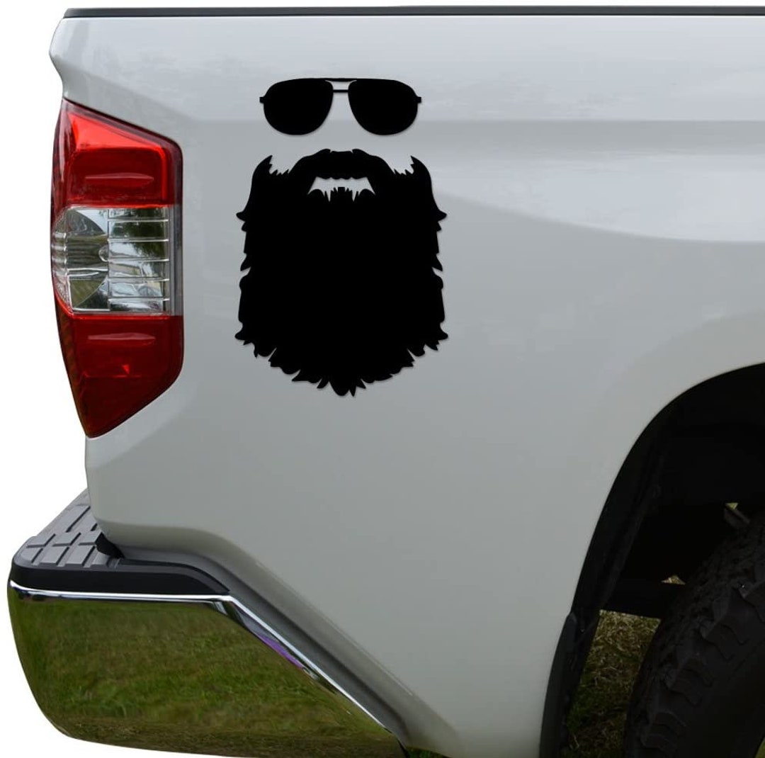 Man Long Beard Die Cut Vinyl Decal Sticker for Car Truck Motorcycle ...